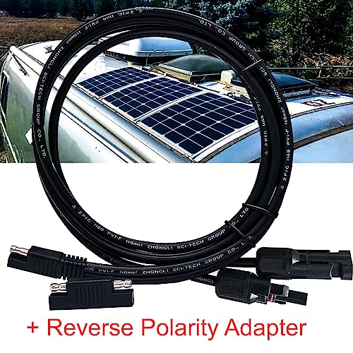 OZ-USA SAE Plug Adapter Connector to DC Power Solar Panel 10 AWG 4 feet Cable Wire for Travel Trailer RV