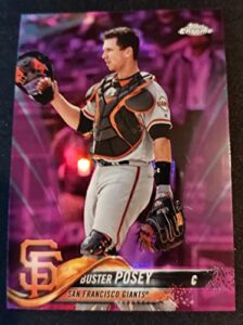 2018 topps chrome refractors pink #29 buster posey nm-mt giants