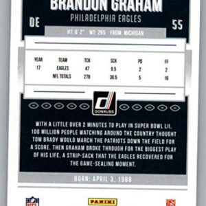 2018 Donruss Football #201 Brandon Graham Philadelphia Eagles Official NFL Trading Card