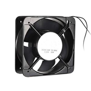 uxcell cooling fan 150mm x 150mm x 50mm fp-108ex-s1-b ac 220v-240v 0.22a dual ball bearings