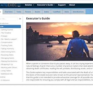 EstateExec Estate Executor Online Software