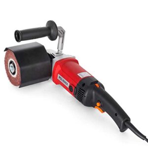 VEVOR Surface Conditioning Tool, 1200W Handheld Stainless Steel Polisher, 6 Variable Speed Metal Burnishing Machine with 4 Polishing Wheels