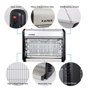 Mosquito Killer, Kapas Electric Mosquito Zapper Indoor Night Lamp, Mosquito Control, Mosquito Trap, Bug Zapper, Insect Zapper, Ideal for Indoor Home & Commercial Use 20W Bulbs