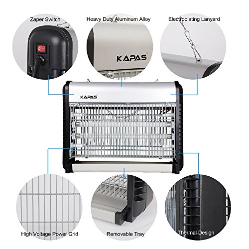 Mosquito Killer, Kapas Electric Mosquito Zapper Indoor Night Lamp, Mosquito Control, Mosquito Trap, Bug Zapper, Insect Zapper, Ideal for Indoor Home & Commercial Use 20W Bulbs