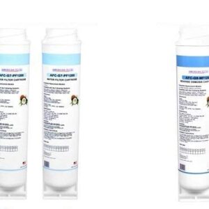 AFC Brand, Model # AFC-G7-PF1200 / AFC-G8-MF1200 Reverse Osmosis Membrane Water Filter, Compatible with GE (R) FQROPF PXRQ15RBL 2 Pack & GE (R) FQROMF Filter