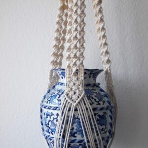 Macrame plant hanger-cotton rope -42 inches (110 cm) long-macrame shelf-candle holder- pot hanger or macrame hanging table