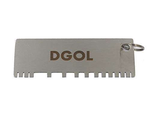 DGOL Stainless Steel Mini Portable Metal Sheet Thickness Gauge Material Wire Thickness Gage