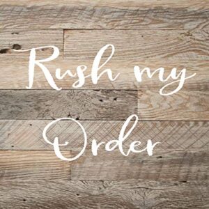 rush order