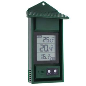 digital greenhouse thermometer – max min thermometer to monitor high and low temperatures in a greenhouse – hi lo temperature recording thermometer greenhouse accessories