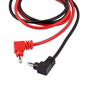 LDEXIN 2pairs 90cm/35" Long Digital Laboratory Multimeter Voltmeter Test Lead Probe Wire Cable Banana Plug Connector Black Red 1000V