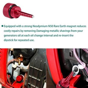 EnRand Magnetic Dipstick Oil Dip Stick & Mess Free Oil Change Funnel & Extended Run Gas Cap Compatible to Honda EU2200i Generator