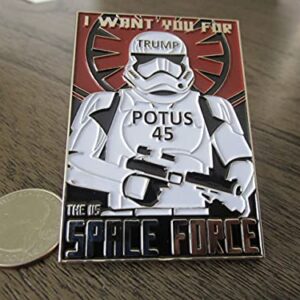 President Donald Trump United States Space Force Stormtrooper Challenge Coin