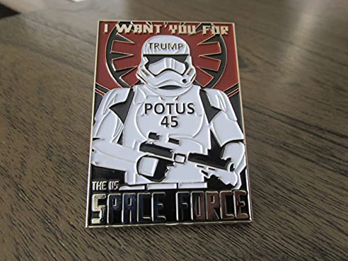 President Donald Trump United States Space Force Stormtrooper Challenge Coin