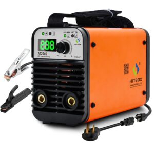 hitbox at2000 stick welder 140a welding machine stick welders 110v/220v welder machine 2 in 1 arc/lift tig welding machine welder with hot start arc force and anti-stick mini welder with lcd screen