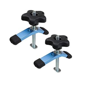 powertec 71389 t-track mini hold-down clamp, 3-5/8" l x 3/4" w – 2 pack