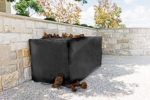 Sturdy Covers Deck Box Defender Cover - All-Season Outdoor Deck Box Cover (Black, Medium)