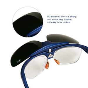 Holulo Flip-up Welding Goggles Eye Protective Safety Glasses for Welders with Transparent and Black Goggles Anti-Flog Anti-glare Anti-shock Welding Glasses