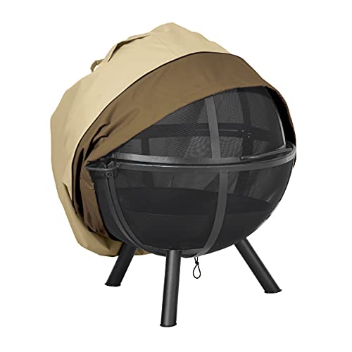 Classic Accessories Veranda Water-Resistant 30 Inch Globe Fire Pit Cover, Outdoor Firepit Cover