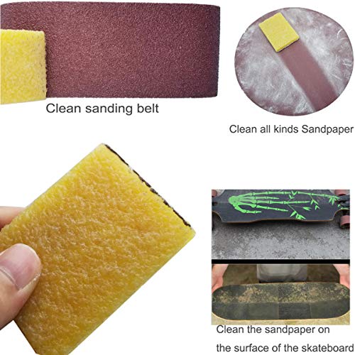 Sackorange Abrasive Belt Cleaner 5 Pack Cleaning Eraser Abrasive Sanding Belt Cleaner Block for Cleaning Sander, Shoe, Skateboard