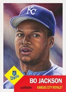 2018 topps the mlb living set #70 bo jackson kansas city royals official baseball trading card with facsimile red autograph on back online exclusive limited print run