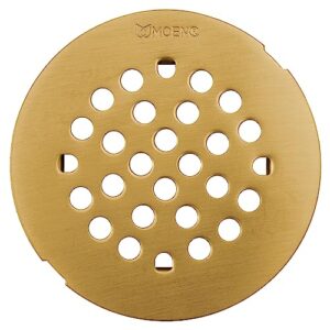 moen 101663bg 4-1/4-inch snap-in shower drain cover, brushed gold