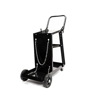 z ztdm welding welder cart mig tig arc universal equipment trolley plasma cutter tank tool storage with silent wheels,removable,portable-110lbs capcity