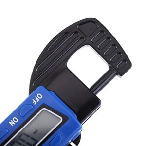 Thickness Gauge 0-12.7mm Range, Digital Display Measuring Tool Inch/Millimeter Conversion Portable Quick Mini Calipers Used to Measure Thickness of Paper, PU Leather (1)