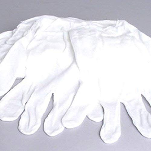 White Soft Cotton Gloves Handling Gloves Dry Hands,Photograph,Art Handling,Jewelry Silver Coin Inspections,Cosmetic(10 Pairs)