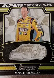 kyle busch trading card (auto racing nascar) 2017 panini torque superstar vision #sv12 refractor