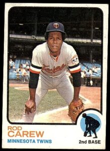 1973 topps regular (baseball) card#330 rod carew of the minnesota twins grade very good/excellent