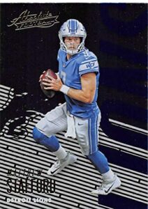 2018 absolute football #32 matthew stafford detroit lions official nfl trading card made by panini