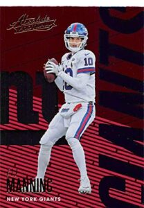 2018 panini absolute #71 eli manning ny giants