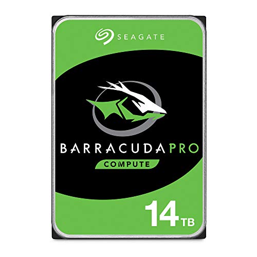 Seagate BarraCuda Pro 14TB Internal Hard Drive Performance HDD – 3.5 Inch SATA 6 Gb/s 7200 RPM 256MB Cache for Computer Desktop PC, Data Recovery (ST14000DM001)