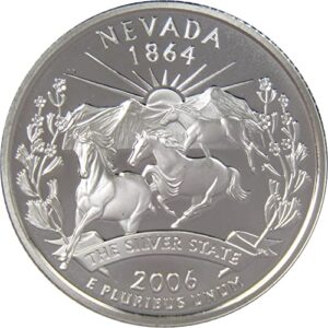 2006 s nevada state quarter choice proof 90% silver 25c us coin collectible