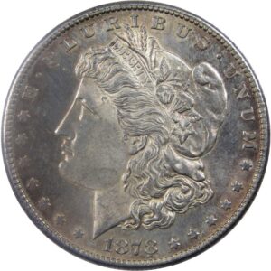 1878 s morgan dollar au about uncirculated 90% silver $1 us coin collectible