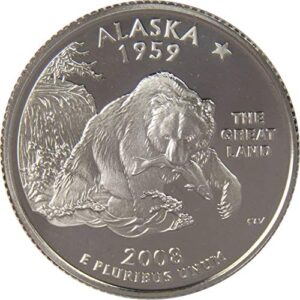 2008 s alaska state quarter choice proof clad 25c us coin collectible