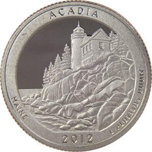 2012 s acadia national park quarter choice proof clad 25c us coin collectible