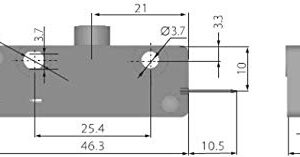 HQRP Push Button Switch Compatible with Cherry E13-00E, Sears, Craftsman, MTD Snow King Snow Blower Snowblower Snowthrower