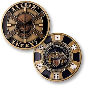 u.s. navy feelin' lucky challenge coin