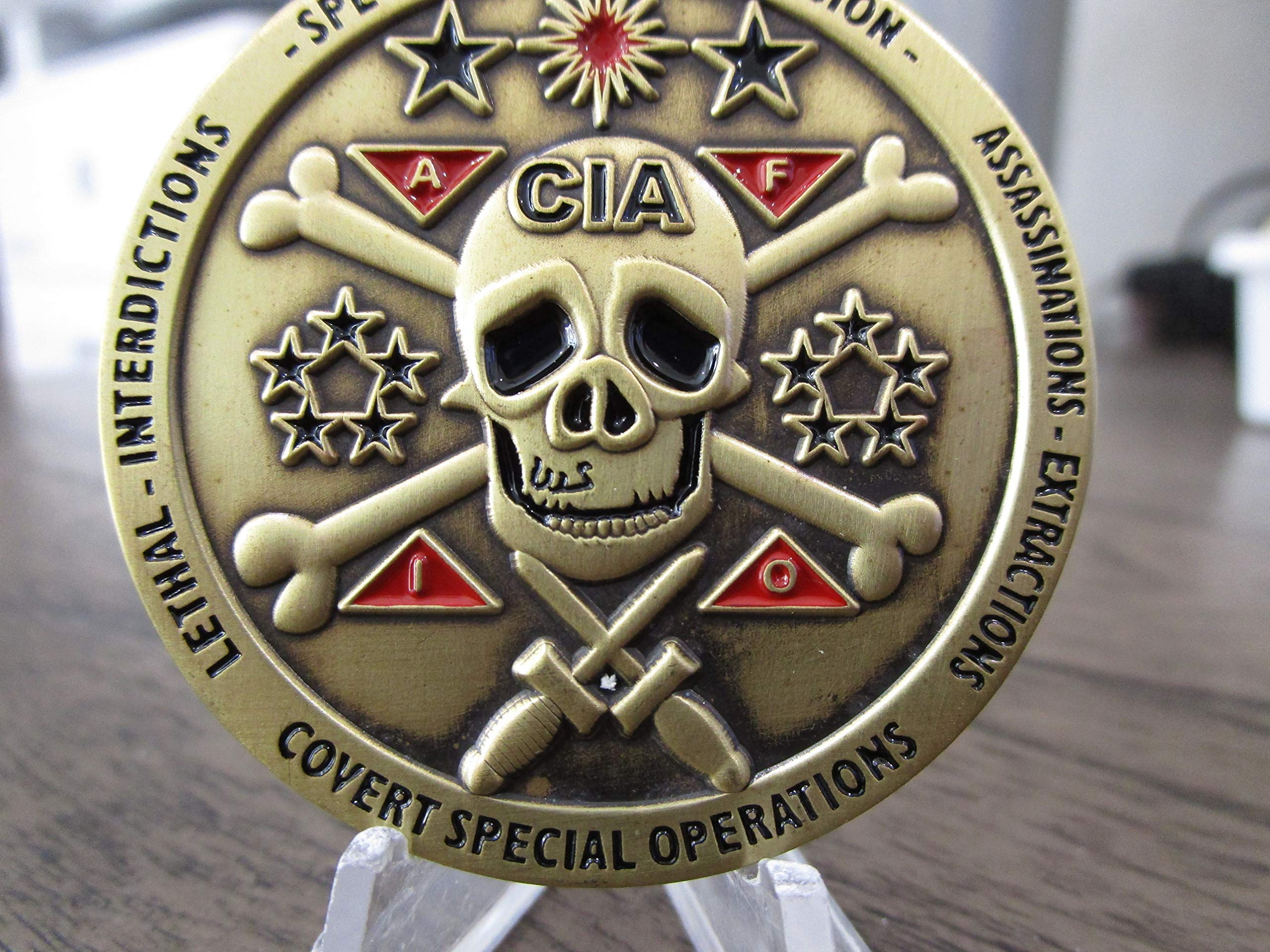 Central Intelligence Agency Covert Special Operations Clandestine Service Lethal Humint CIA Challenge Coin