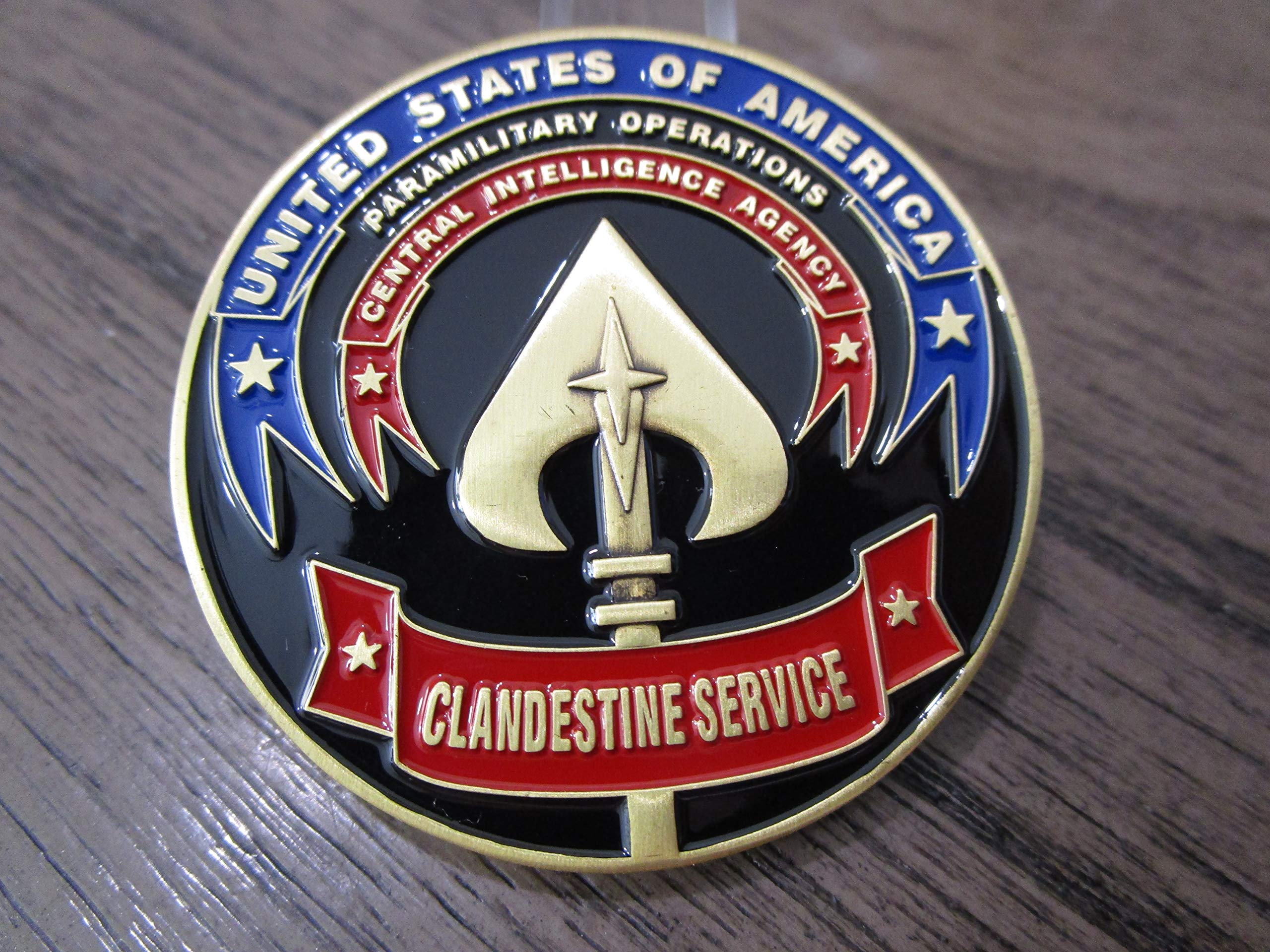 Central Intelligence Agency Covert Special Operations Clandestine Service Lethal Humint CIA Challenge Coin