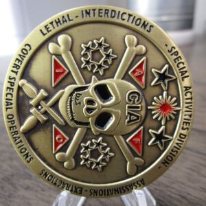 Central Intelligence Agency Covert Special Operations Clandestine Service Lethal Humint CIA Challenge Coin