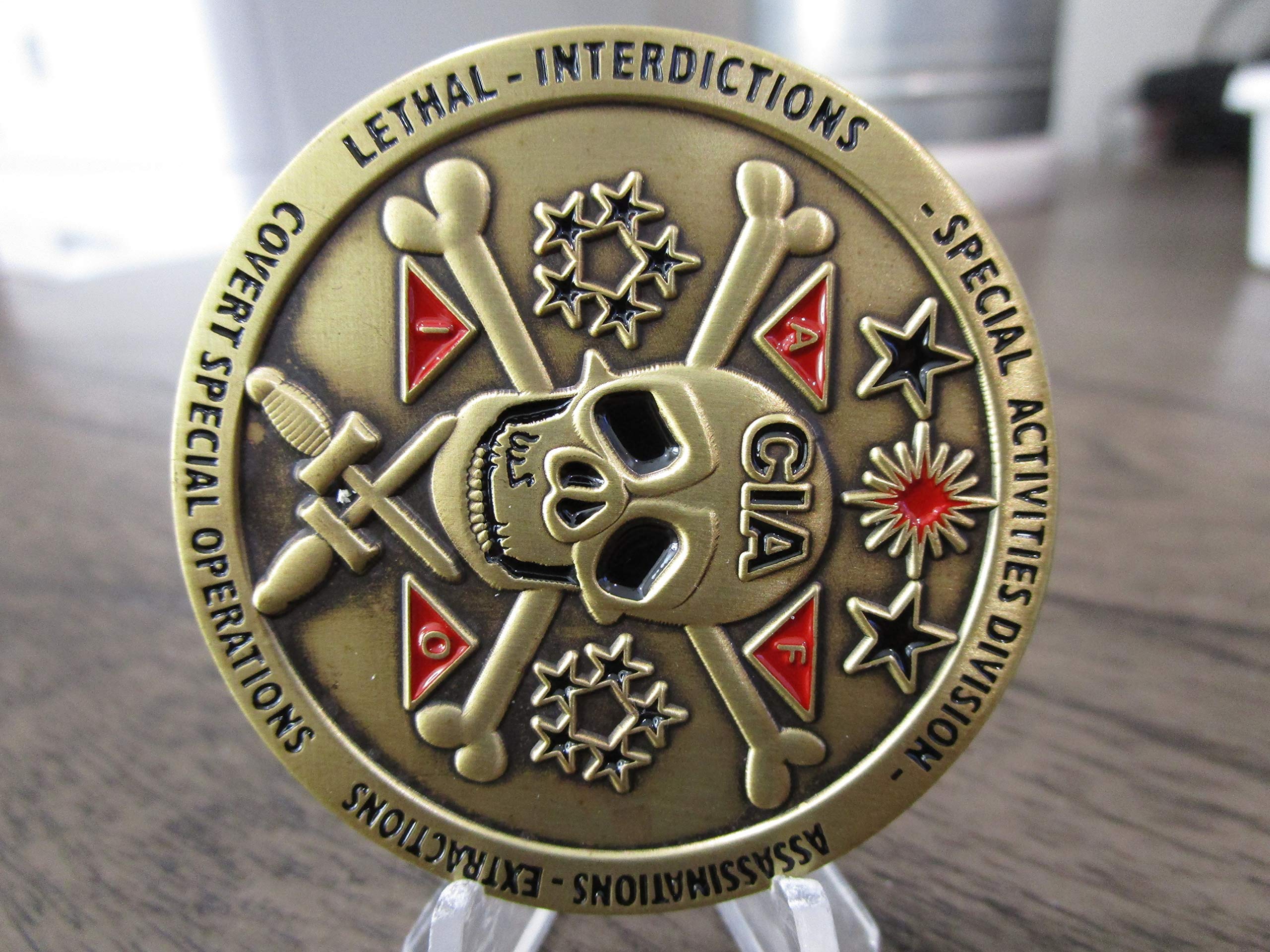 Central Intelligence Agency Covert Special Operations Clandestine Service Lethal Humint CIA Challenge Coin