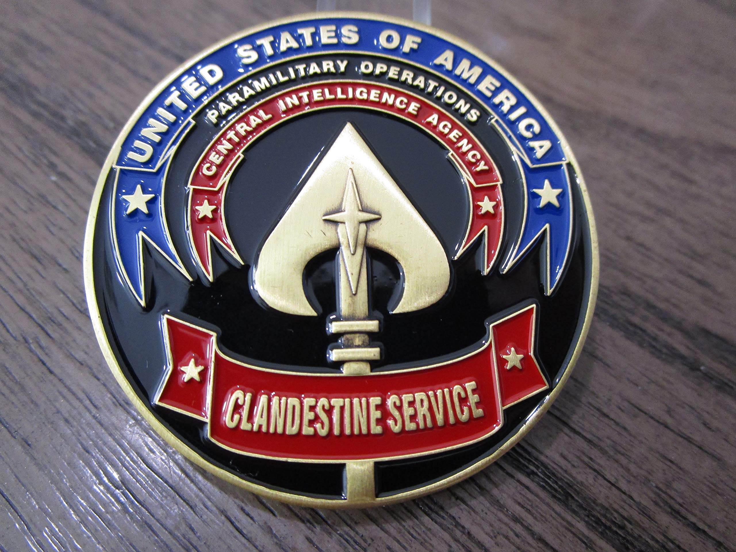 Central Intelligence Agency Covert Special Operations Clandestine Service Lethal Humint CIA Challenge Coin