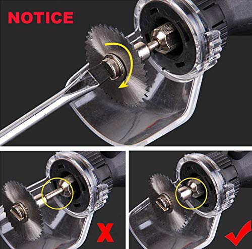 QISF 16Pcs HSS Saw Blades Rotary Tool Circular Saw Blade Set Mandrel - 1/8" (3.175mm) and 1/4" (6.0mm) Shank For Dremel, Proxxon Drill Rotary Tools