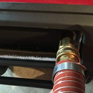 GenExhaust for Honda EU3000iS Generator 1-1/2" Quick Disconnect Silicone Exhaust Extension 2 Foot Length