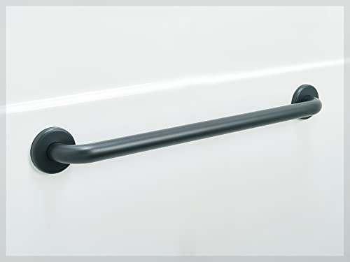 Matte Black 24" Grab Bar for Bathroom Shower Toilet - ADA Safety Handrail/304 Stainless Steel/Smooth