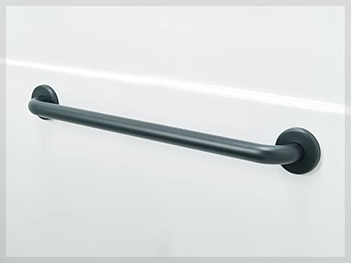 Matte Black 24" Grab Bar for Bathroom Shower Toilet - ADA Safety Handrail/304 Stainless Steel/Smooth