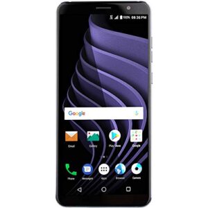 zte blade max view factory unlocked (gsm + verizon wireless) 32gb android smartphone - 6" edge-to-edge screen - black