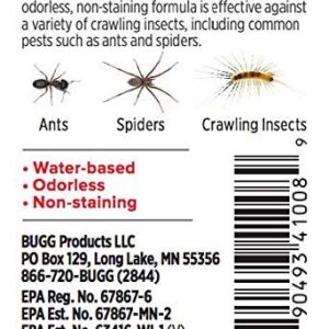 BUGGSLAYER Crawling Insect Insecticide Concentrate 8-oz. Outdoor Killer for Ants, Spiders, Mosquitoes, Ticks and Fleas.